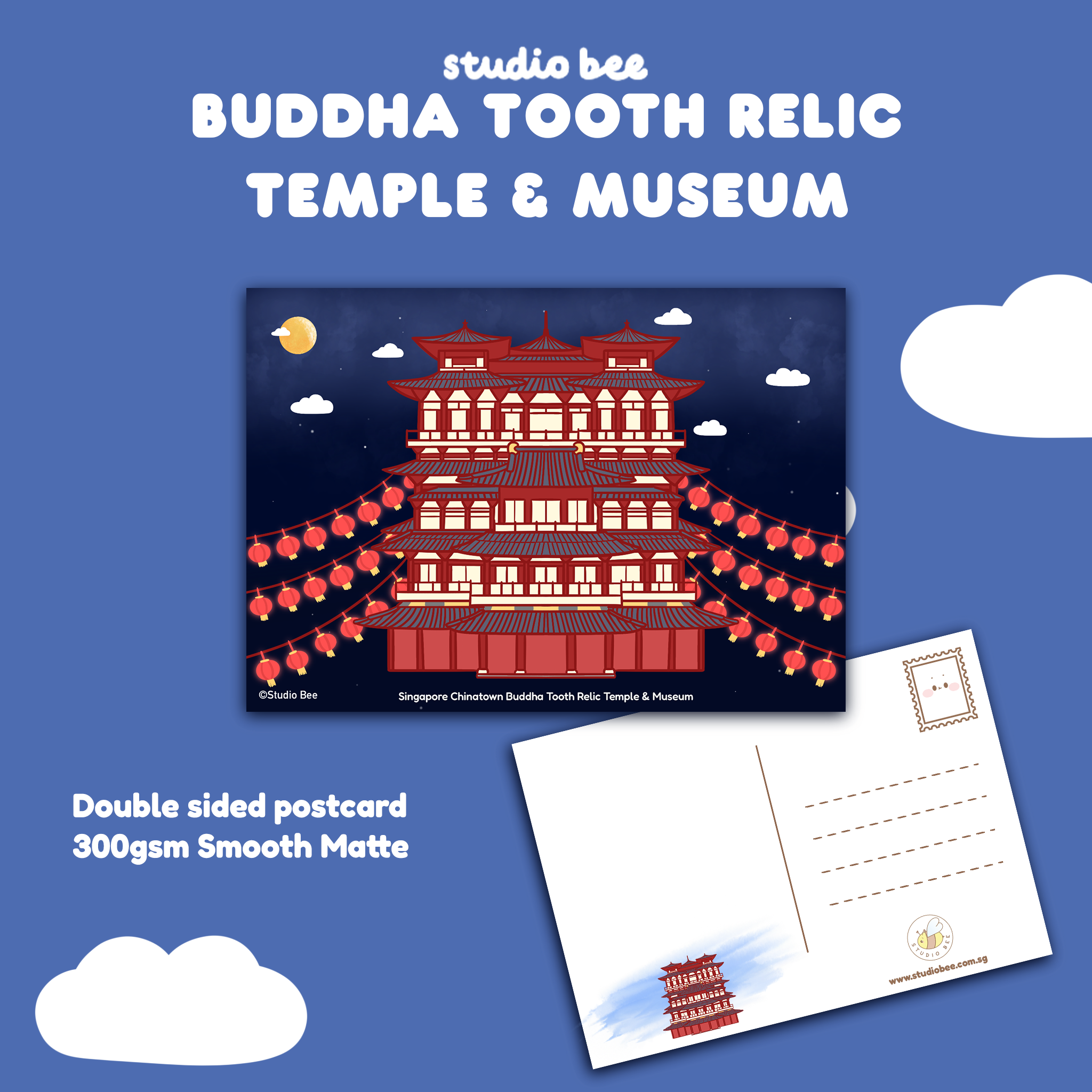 Buddha Tooth Relic Temple Postcard – Studio Bee